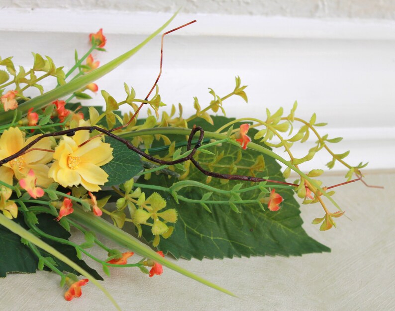 Silk Floral Festoon - 2 Yellow Sunflowers (F23-27) - Etsy