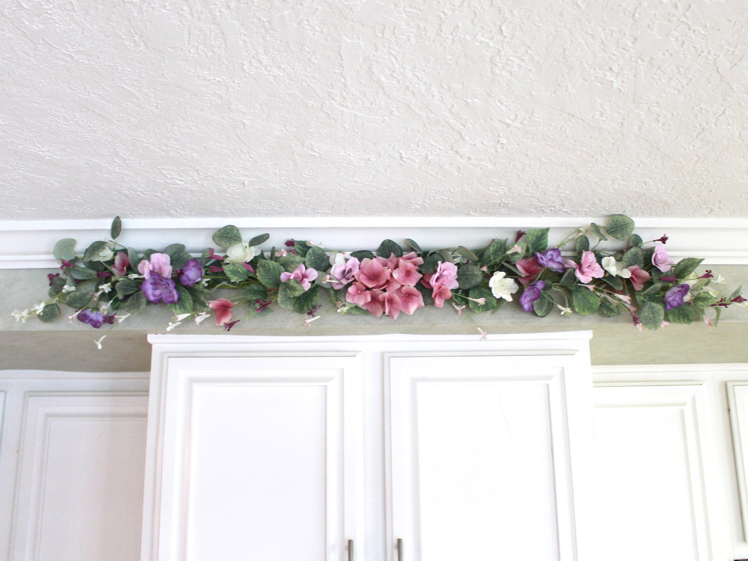 Large Silk Floral Festoon | Tablescape - Pink | Purple (F24-16) - Etsy