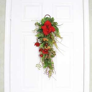 Silk Floral Swag - Red and Yellow (S19-151) - Etsy