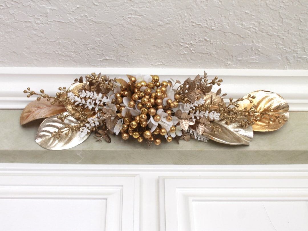 Holiday Festoon Gold White F24-24 - Etsy