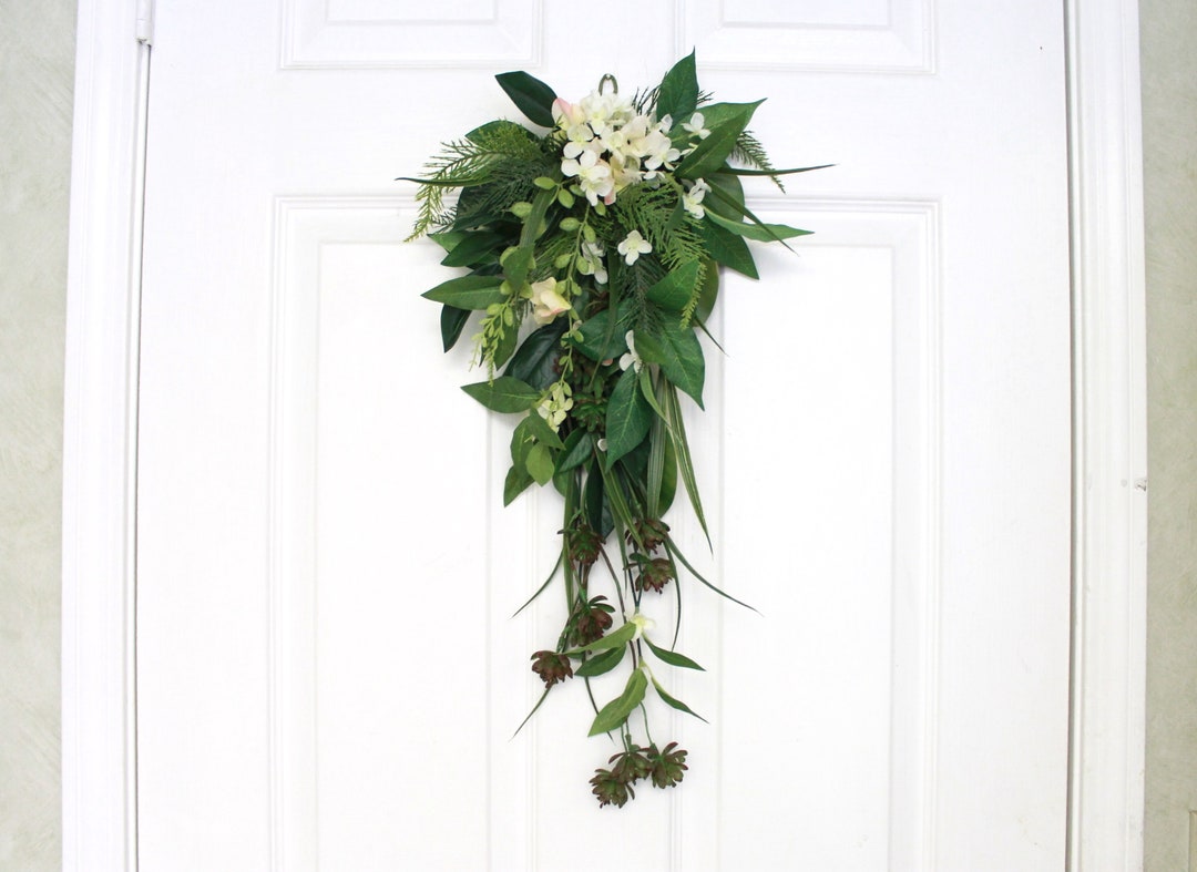 Silk Floral Festoon - Succulents | Cream (S24-11) - Etsy