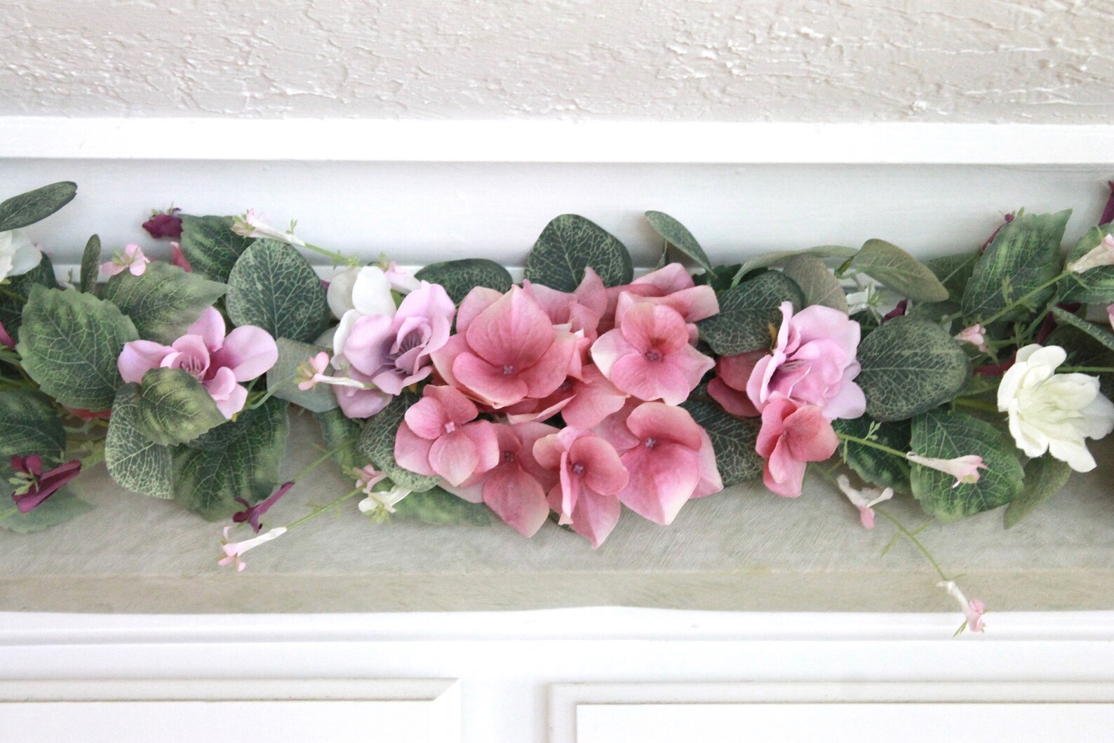 Large Silk Floral Festoon | Tablescape - Pink | Purple (F24-16) - Etsy