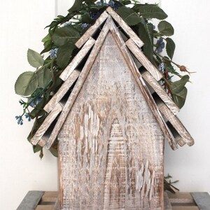 Decorated Wooden Birdhouse - Blue | 2 Birds (A24-89) - Etsy