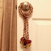 Holiday Doorbell - Burgundy & Gold Rope (D19-4) - Etsy
