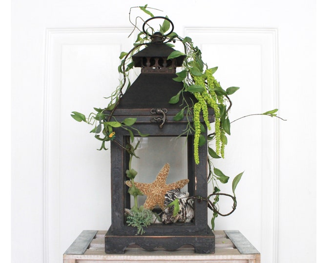 Open Lantern Beach Decor - Seashell/starfish (S19-256) - Etsy