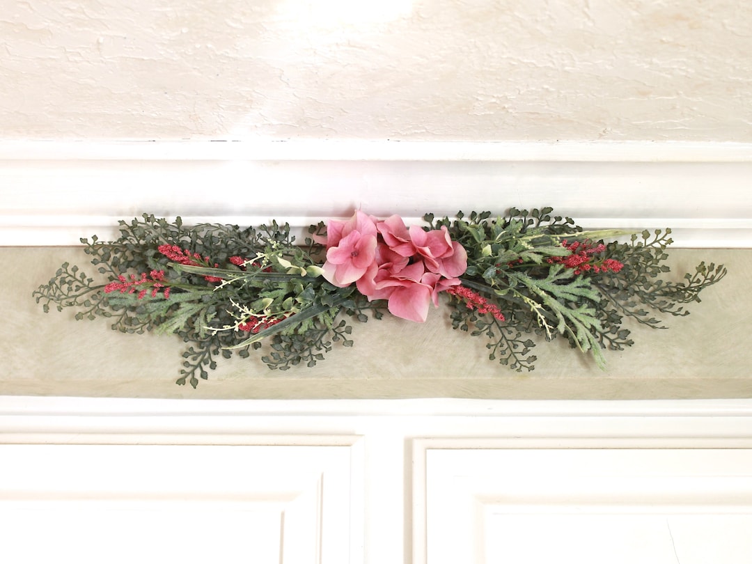 Silk Floral Festoon - Pink | Green (F24-1) - Etsy