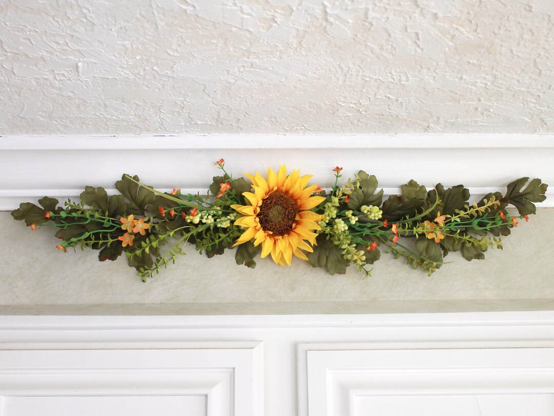 Silk Floral Festoon - Yellow Sunflower (F23-25) - Etsy
