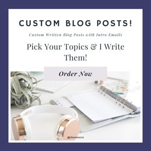 Custom Written Blog Posts for Your Small Business With Emails to Share ...