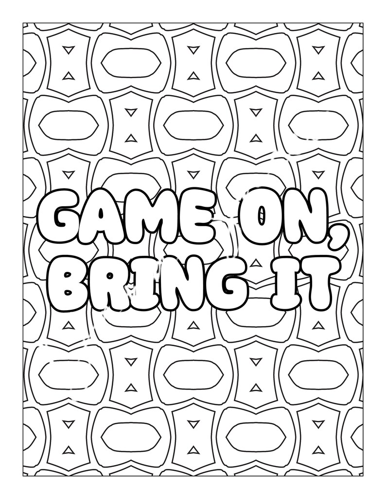 Instant Download! 50 Pages Pickleball Fun Adult Coloring Pages, Digital ...