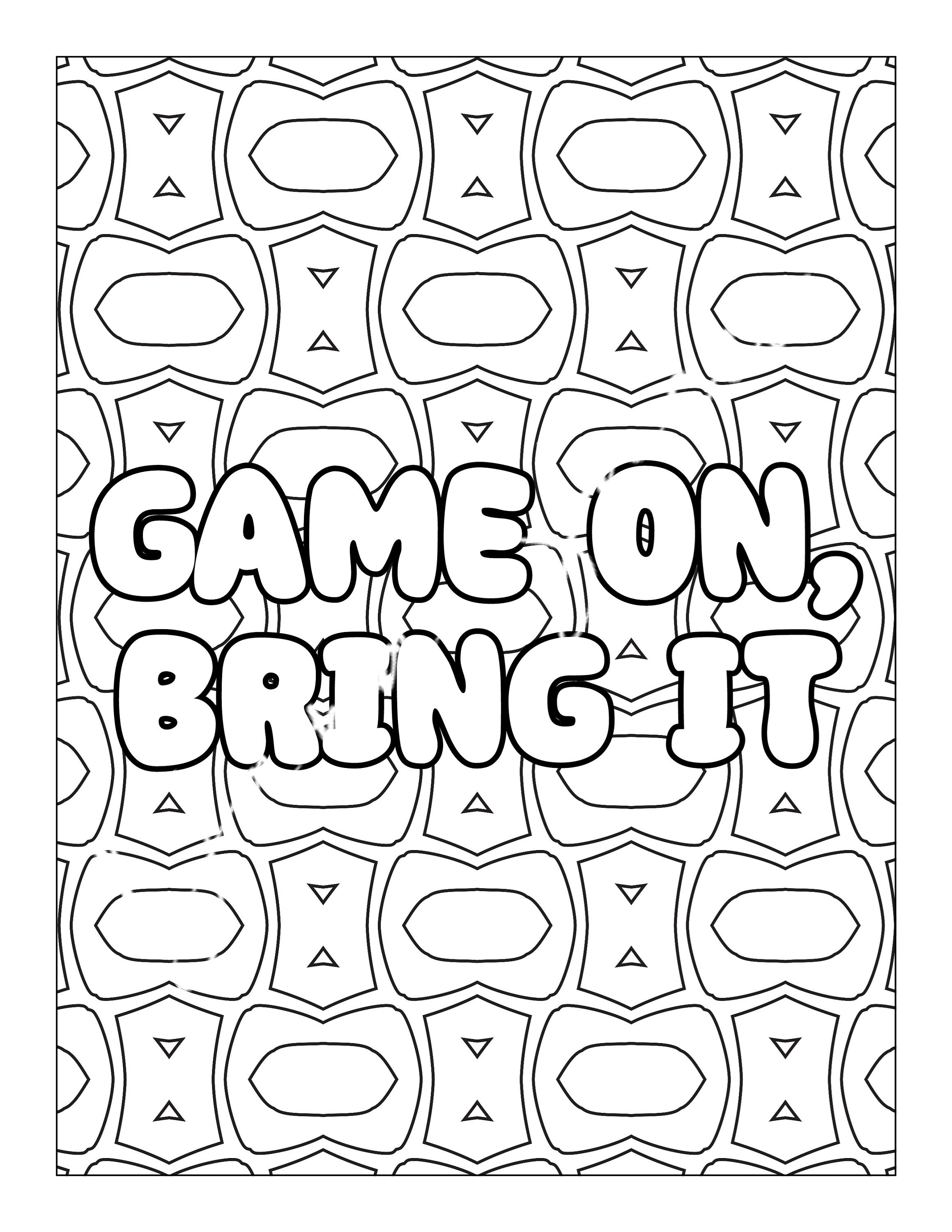 Instant Download 50 Pages Pickleball Fun Adult Coloring Pages, Digital ...