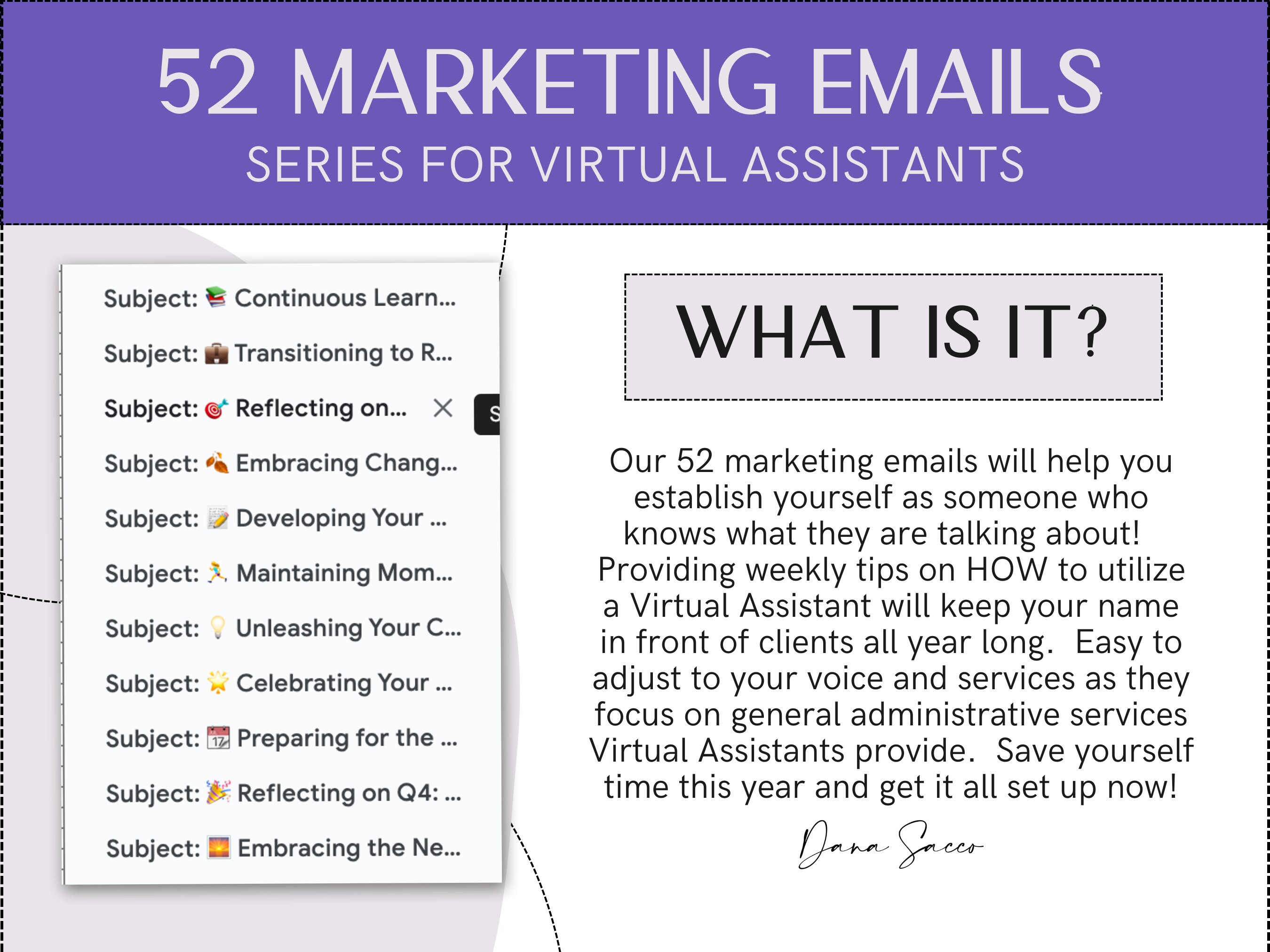 52 Virtual Assistant Email Marketing Templates - Engaging ...