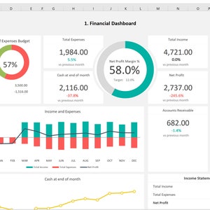 Small Business Bookkeeping Spreadsheet Accounting Google | Etsy