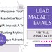 Lead Magnet Email Sequence & 100+ VA Skills Canva Template - Engaging ...
