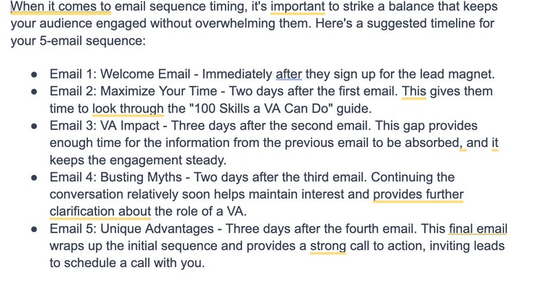 Lead Magnet Email Sequence & 100 VA Skills Canva Template Engaging ...