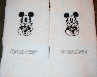 His and Hers Disney Hand Towels Mickey Ears Disney Wedding - Etsy