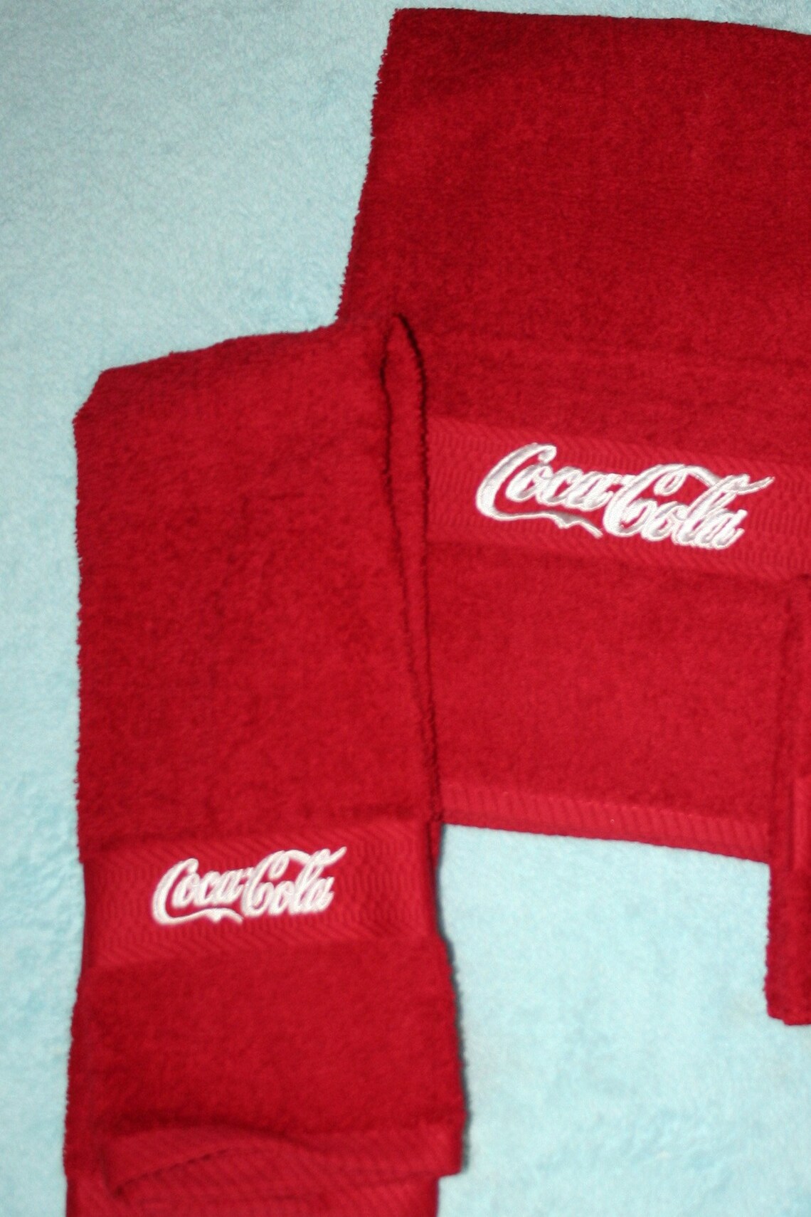 Bath Towel & Hand Towel Coca Cola Inspired | Etsy