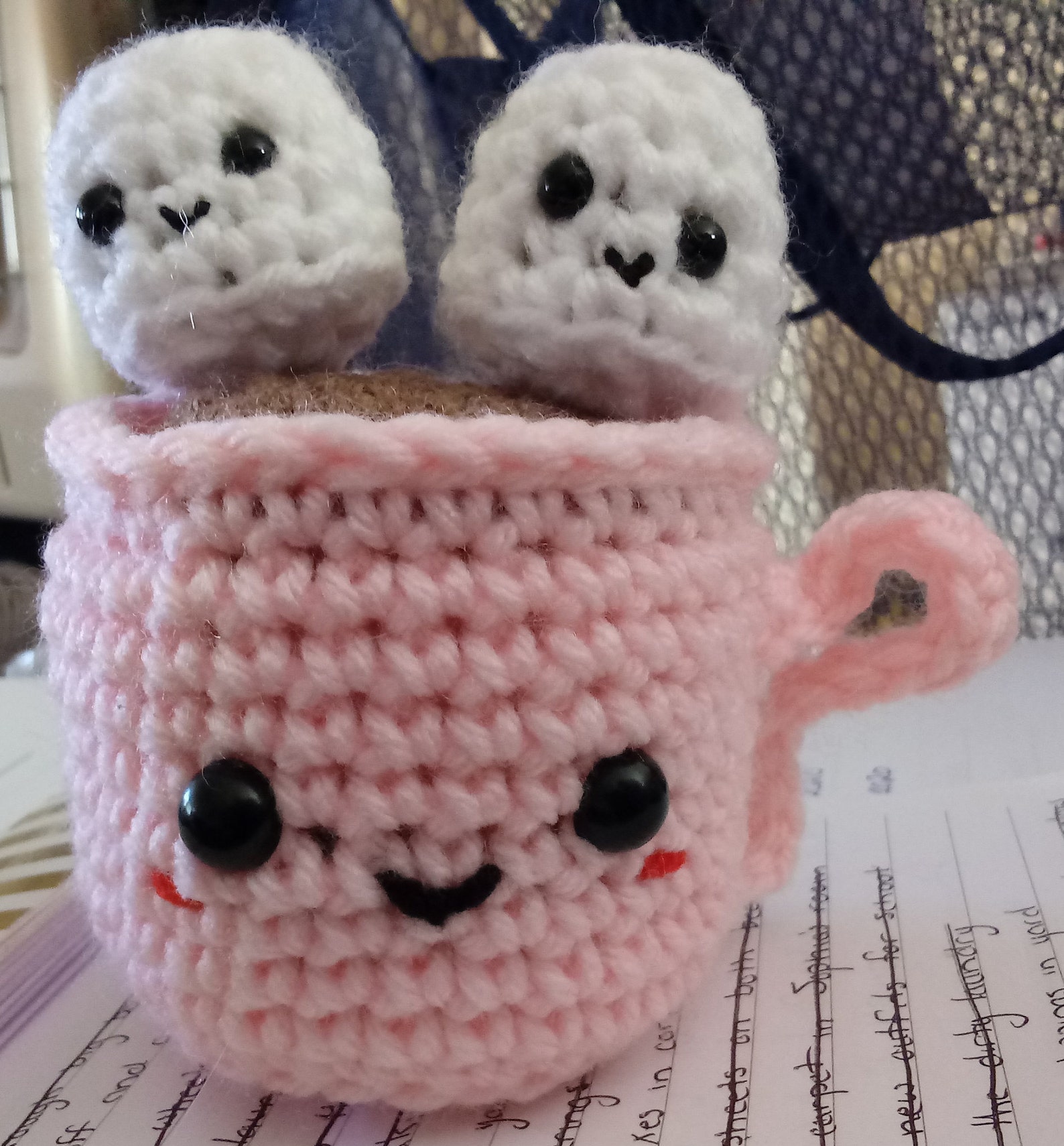 Happy Hot Chocolate Mug With Mini Marshmallows - Etsy
