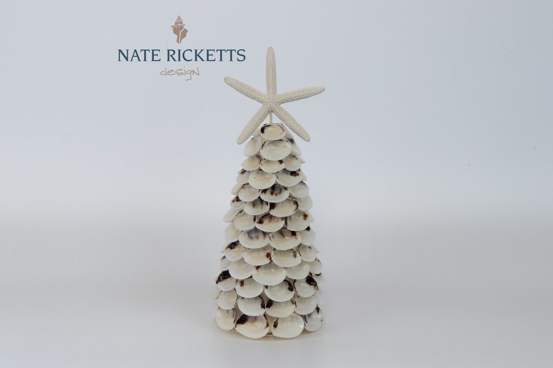 White Clam Seashell Tree With Seastar - Etsy