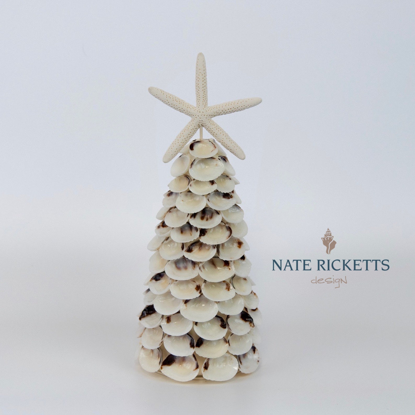 White Clam Seashell Tree With Seastar - Etsy