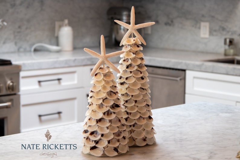 White Clam Seashell Tree With Seastar - Etsy
