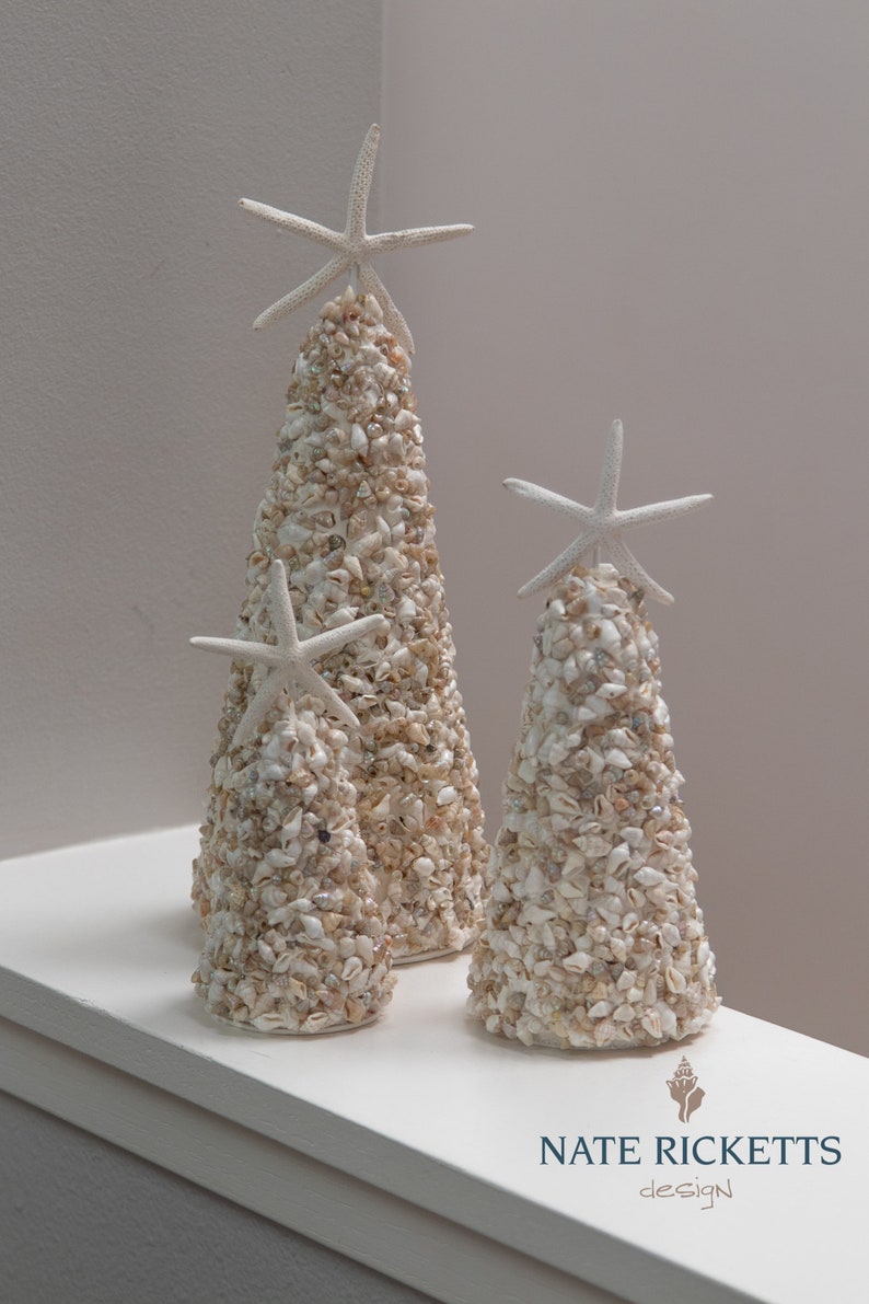 Tiny White Seashells Tree With Seastar - Etsy