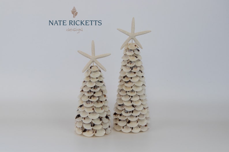 White Clam Seashell Tree With Seastar - Etsy