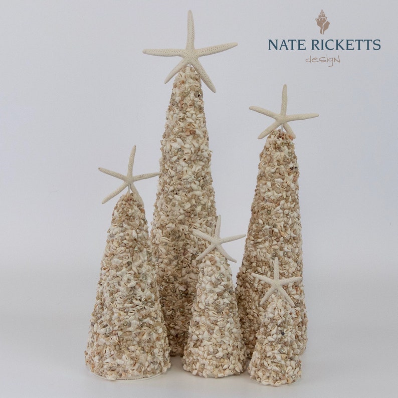 Tiny White Seashells Tree With Seastar - Etsy