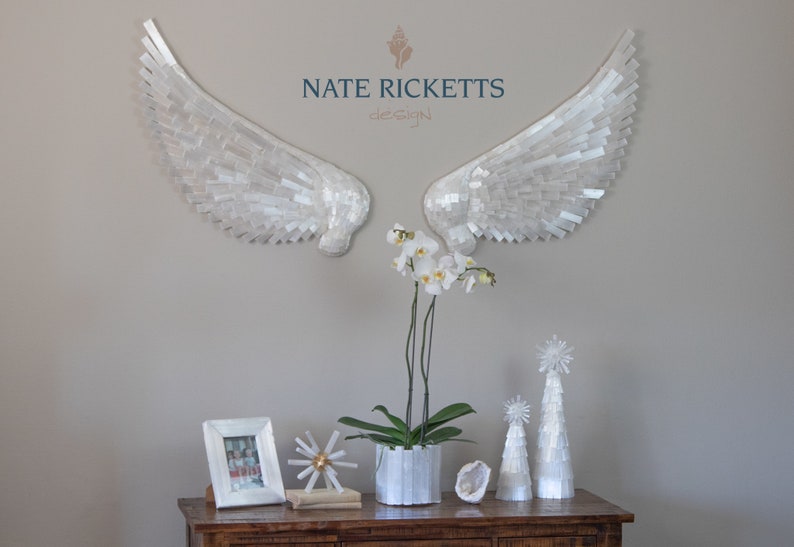 Selenite Crystal Angel Wings - Etsy