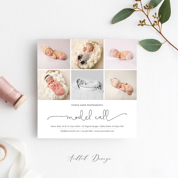 Newborn Model Call Template Marketing Template Casting Call - Etsy