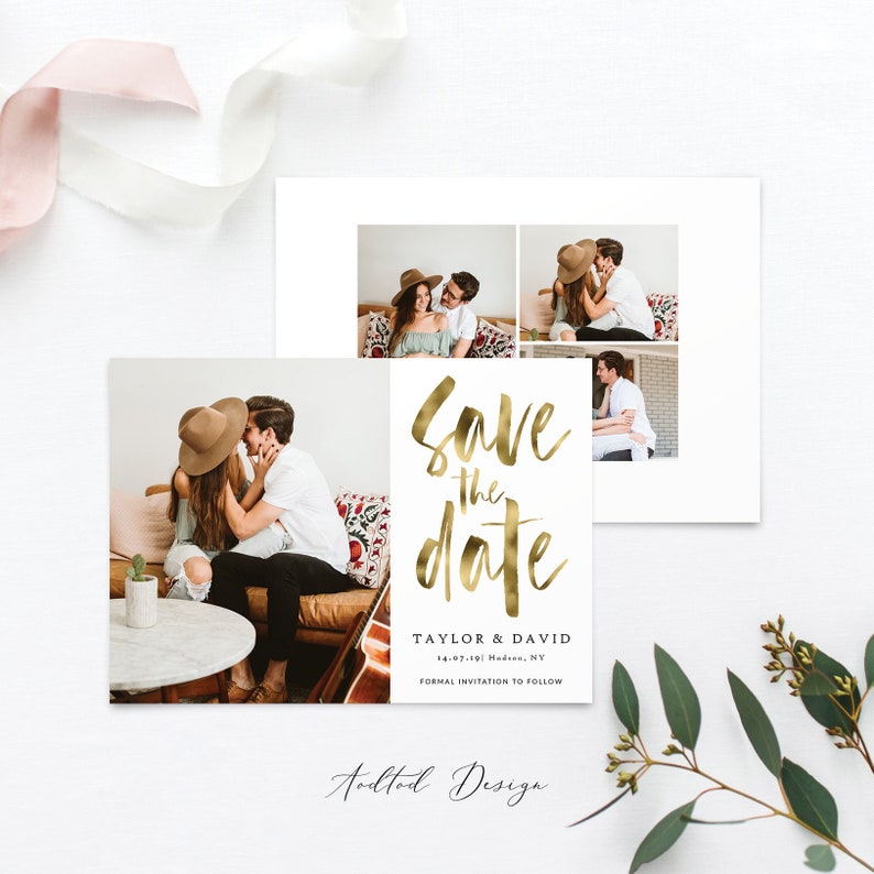 Save the Date Template Photo Save The Date Template Save Our | Etsy