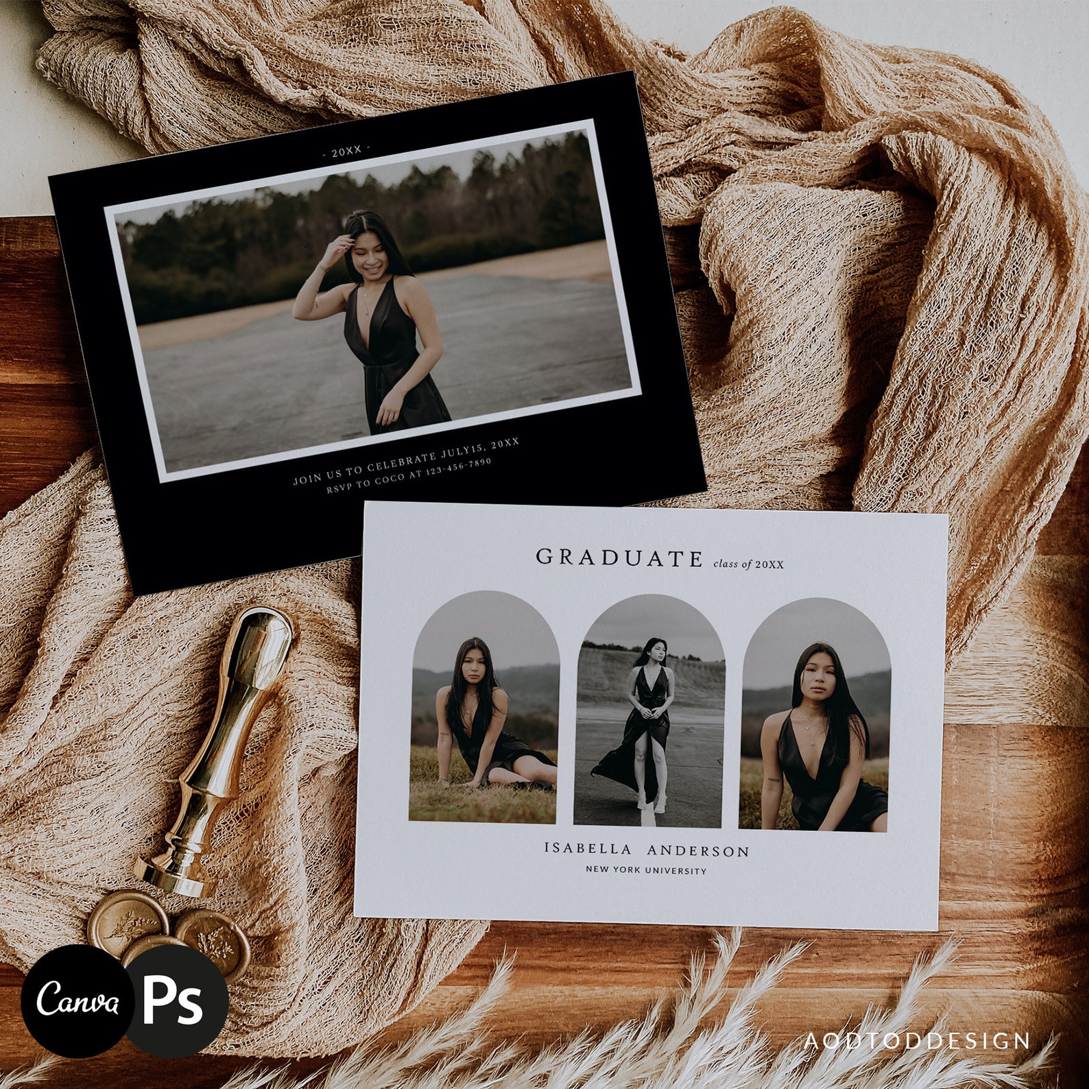 Minimalist Graduation Announcement Template, Senior Card, Senior ...