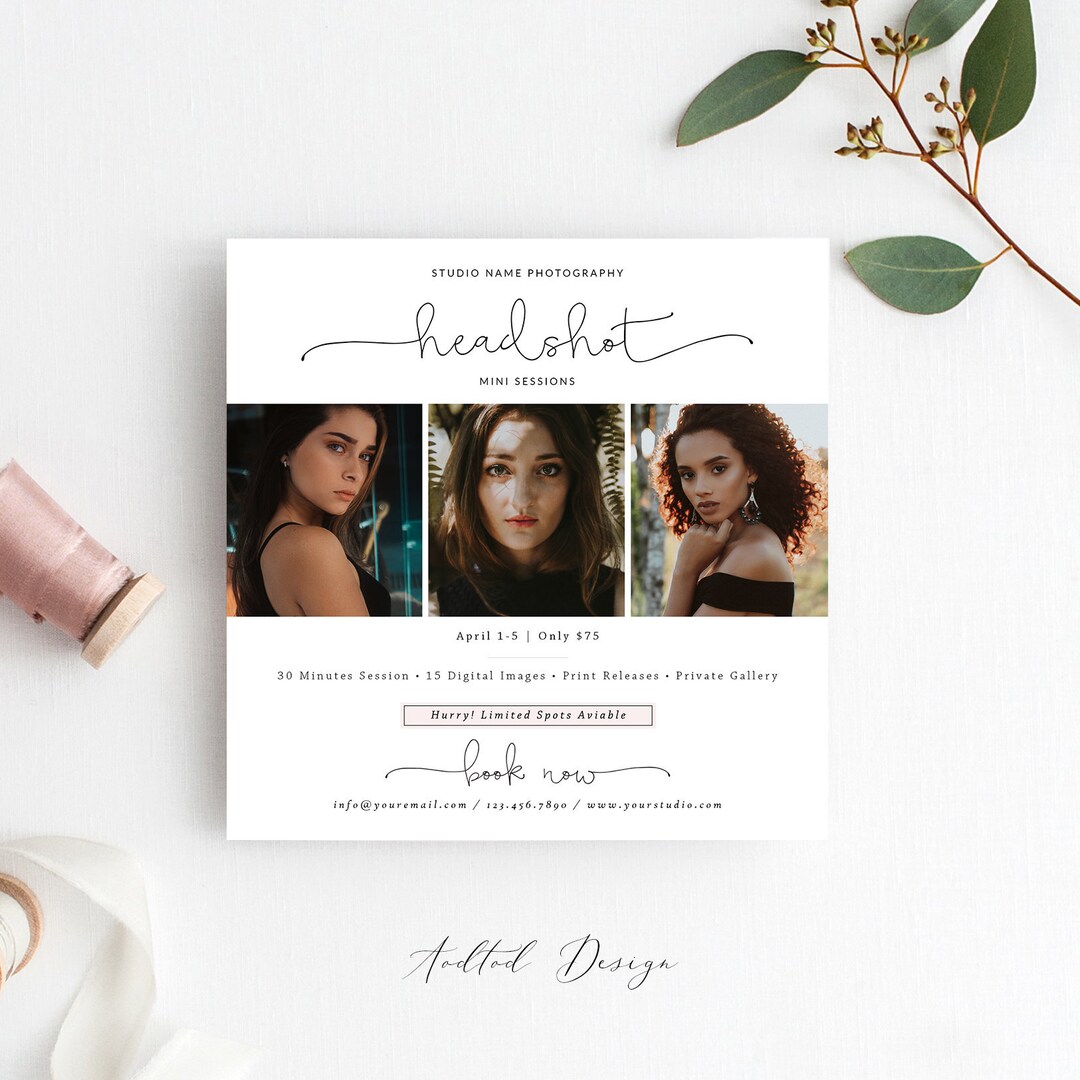 Headshot Marketing Template, Headshot Photo, Headshot Photography ...