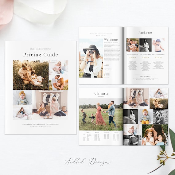 Photography Pricing Magazine Template Photo Studio Magazine - Etsy