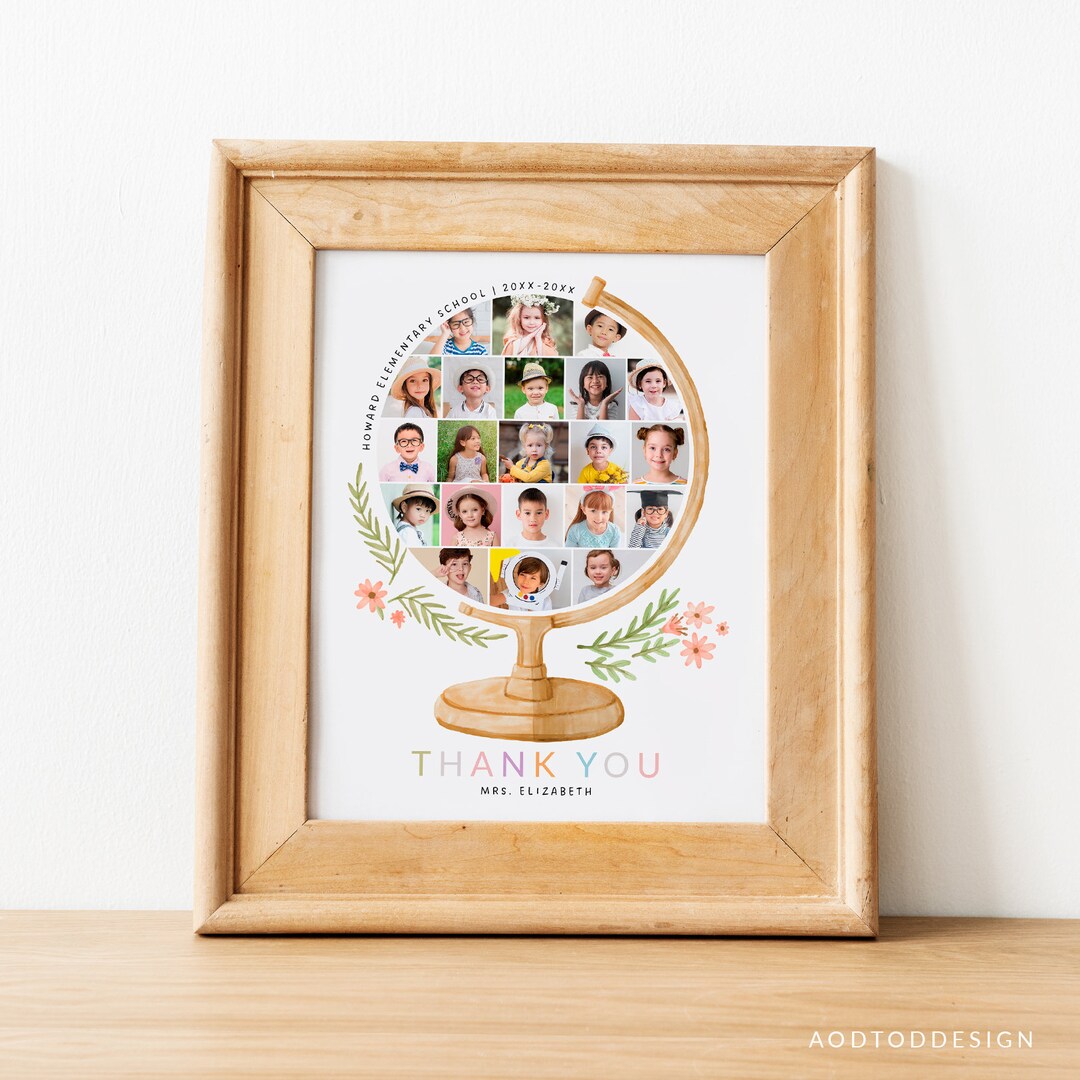 School Photo Collages & Blog Boards, Teachers Gift, Collage, Board ...