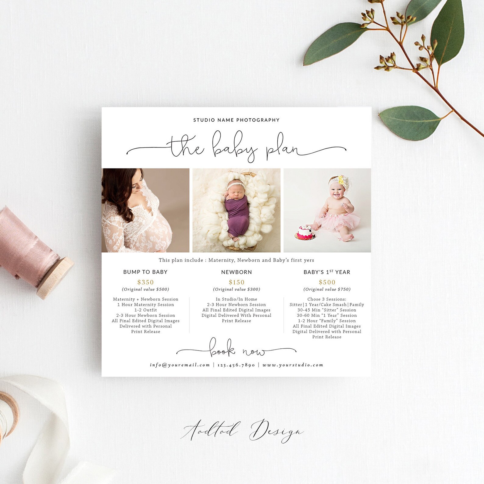 Baby Plan Photography Template Baby Watch Me Grow for | Etsy