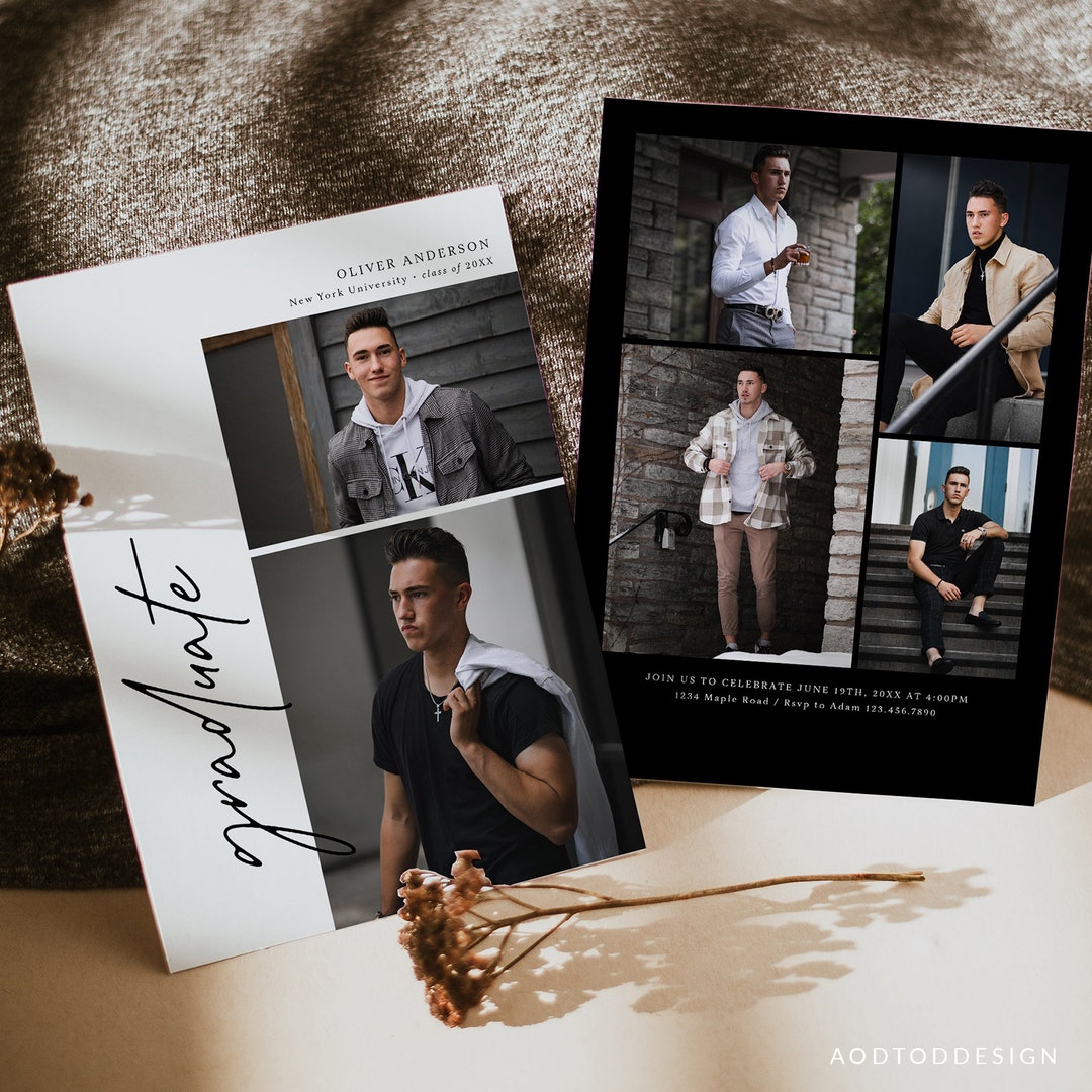 Minimalist Graduation Announcement Template, Senior Card, Senior ...