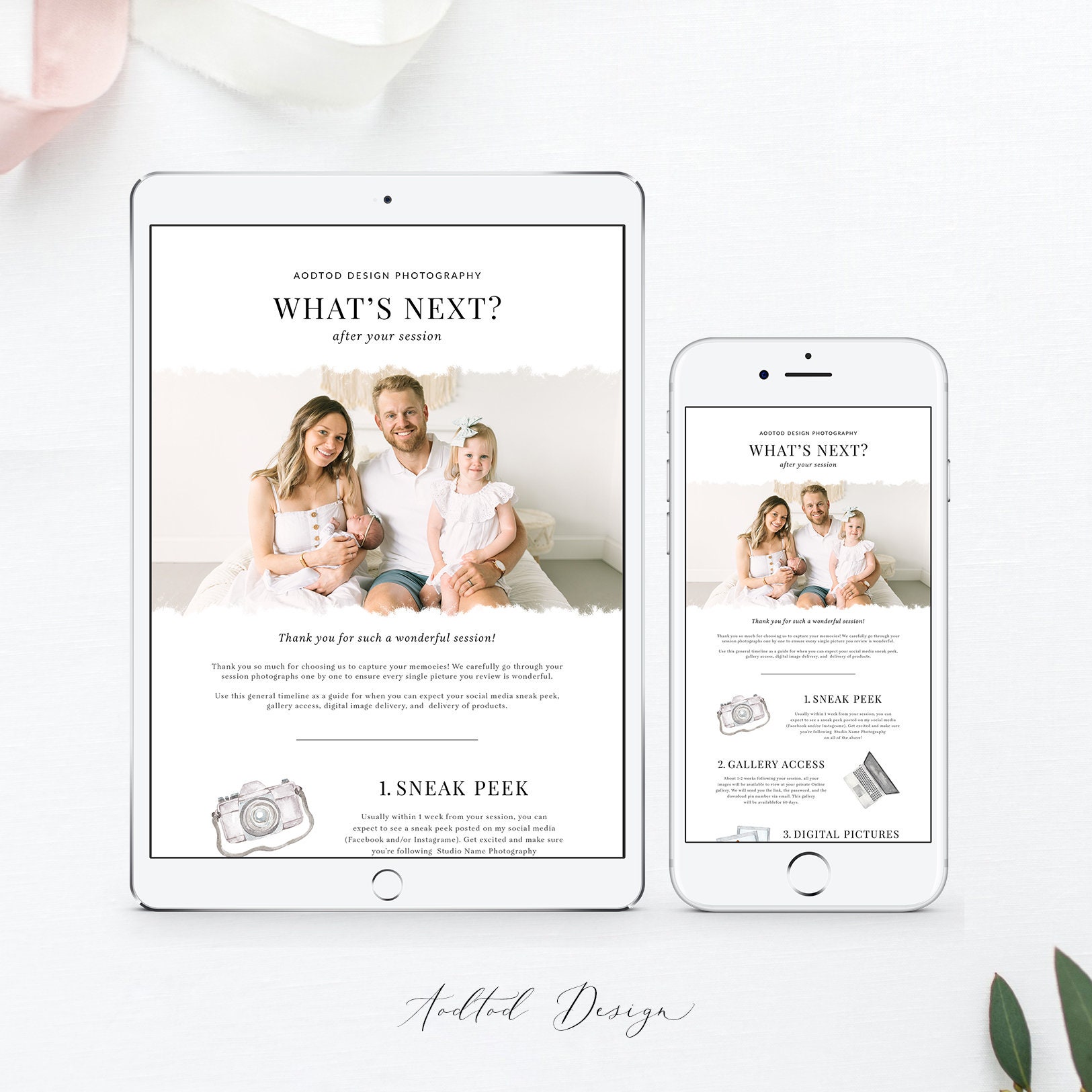 What's Next Card Template for Photographers After the | Etsy