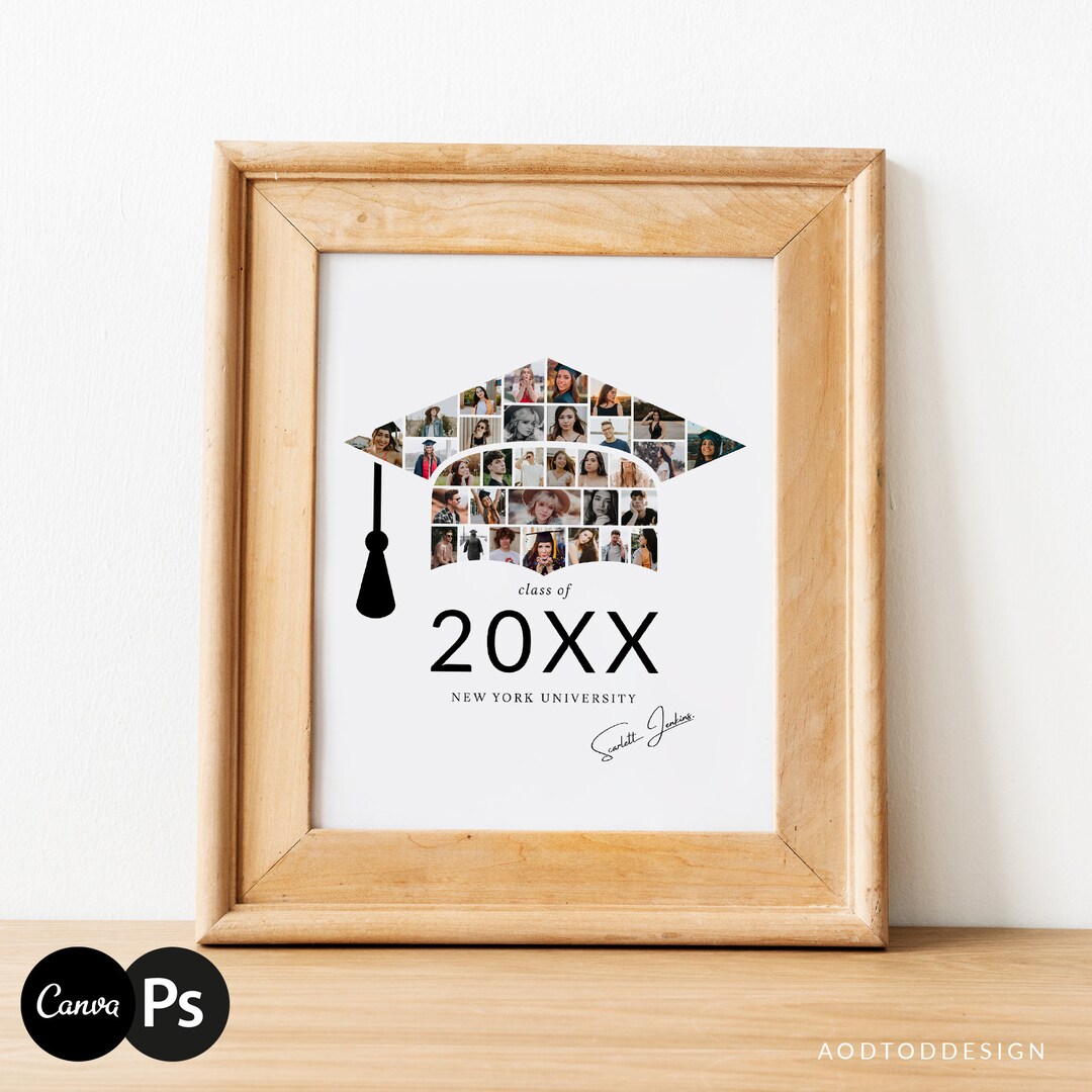 Graduation Photo Collage Template, Class Photo Collages & Blog Boards ...