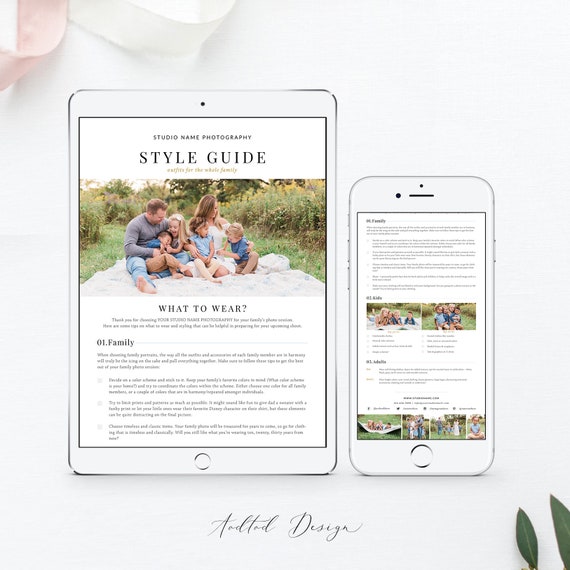 Photography Email Template Style Guide Template What to | Etsy