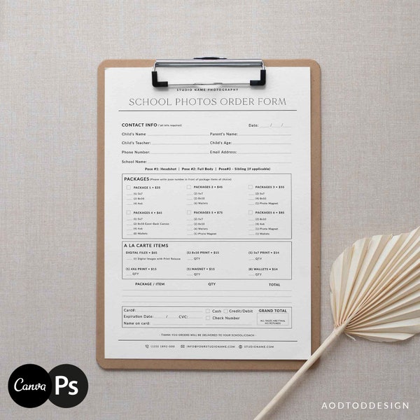 Photography Forms - Etsy