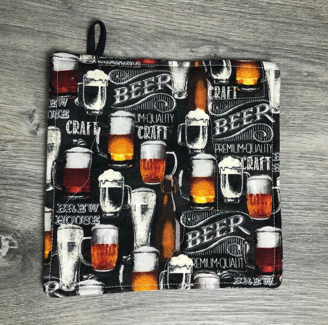 Beer Ale IPA Home Craft Brew Pint Quilted Cotton Flannel Pot - Etsy