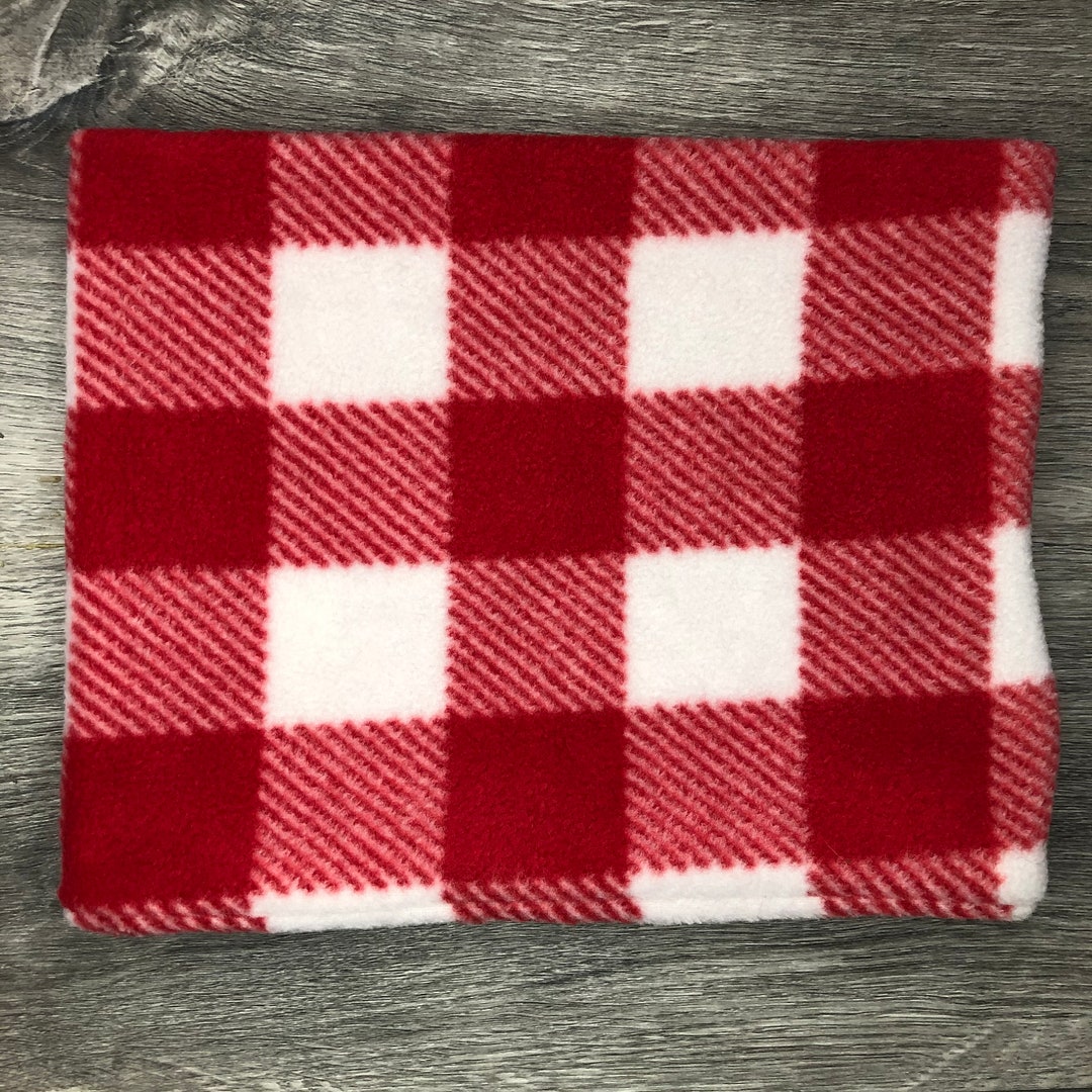 Red Buffalo Check Fleece Neck Warmer: Versatile Winter Gaiter - Etsy