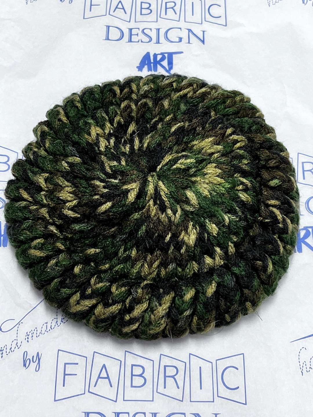 Handmade Knit Frisbee: Army Camo Flying Disc - Indoor/outdoor Soft Toy ...