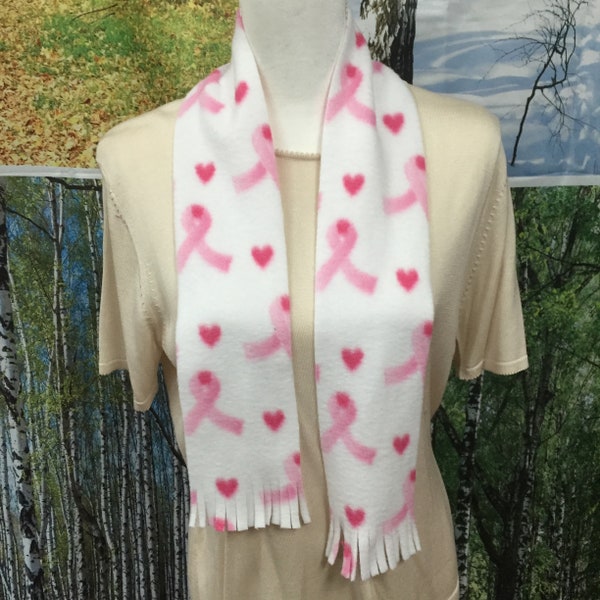 Pink Ribbon Fleece - Etsy