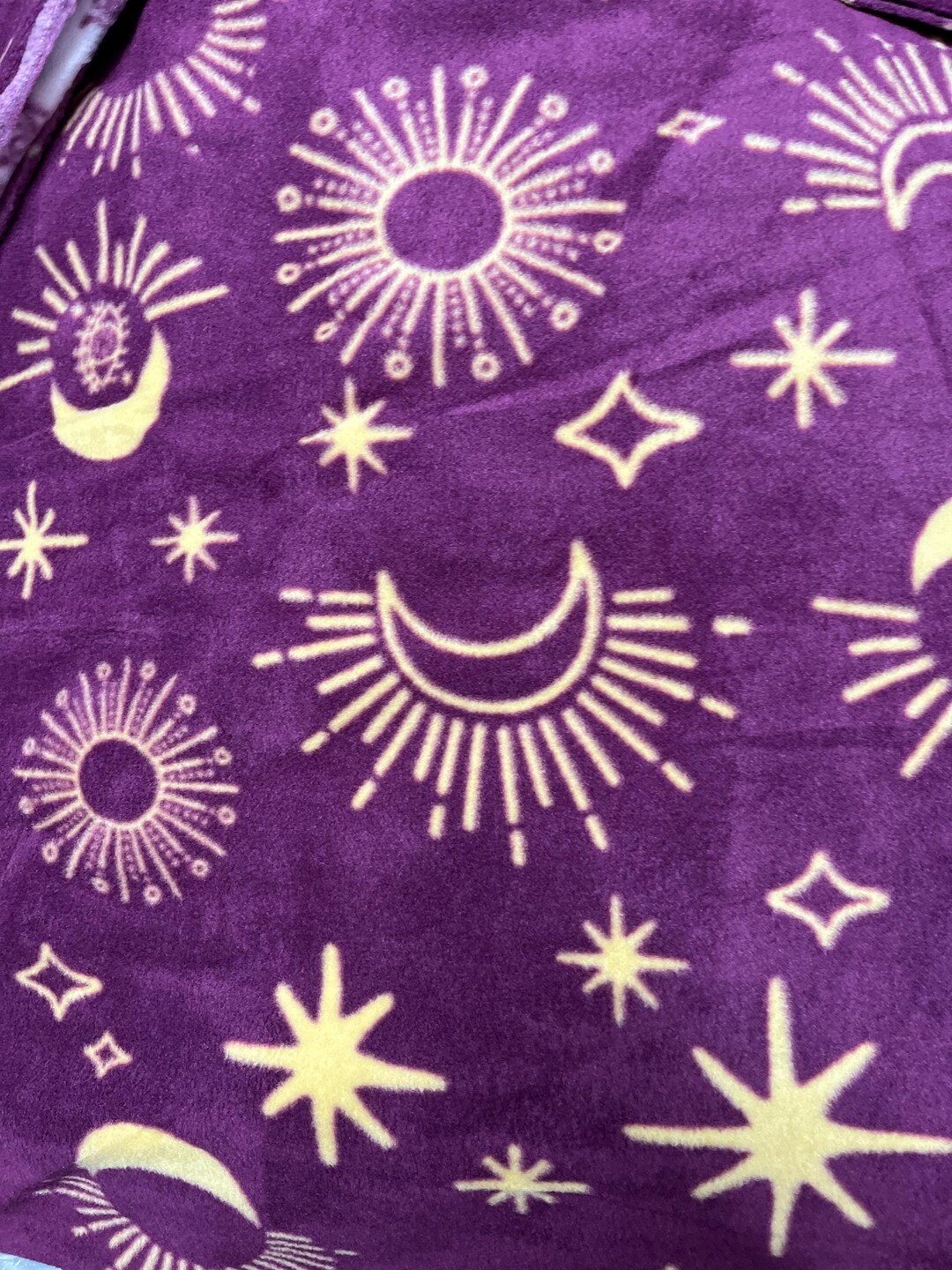 Celestial Halloween Hooded Cloak: Maroon Gold Galaxy Moon and Stars ...