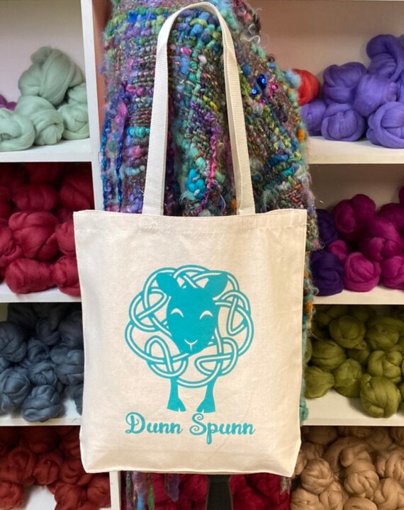 Turquoise Dunn Spunn Tote Bag | Etsy