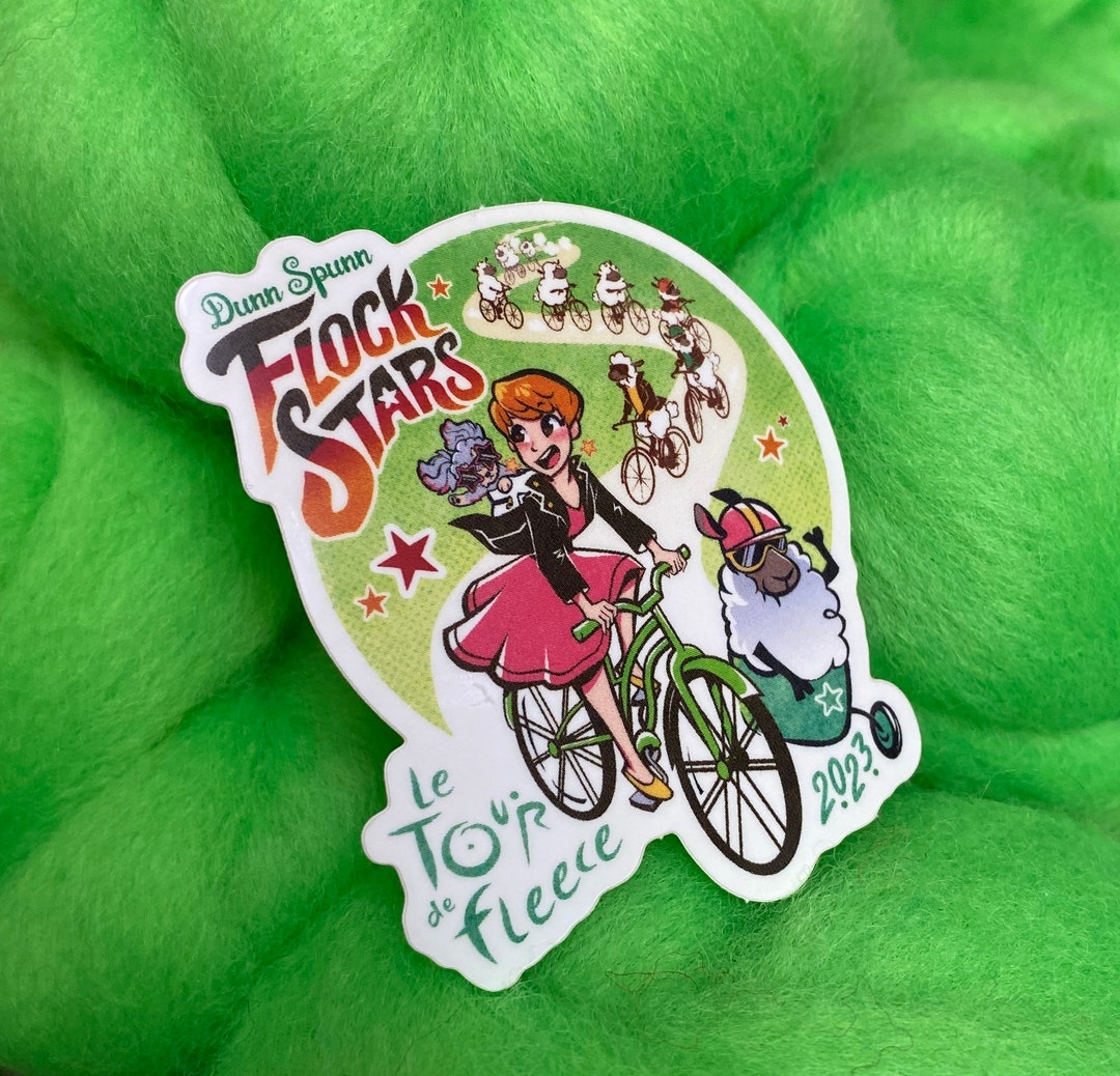 Tour De Fleece Vinyl Sticker - Etsy