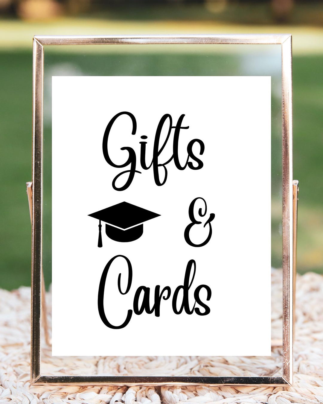 Graduation Cards and Gifts Sign, Printable Decor (digital Download) - Etsy