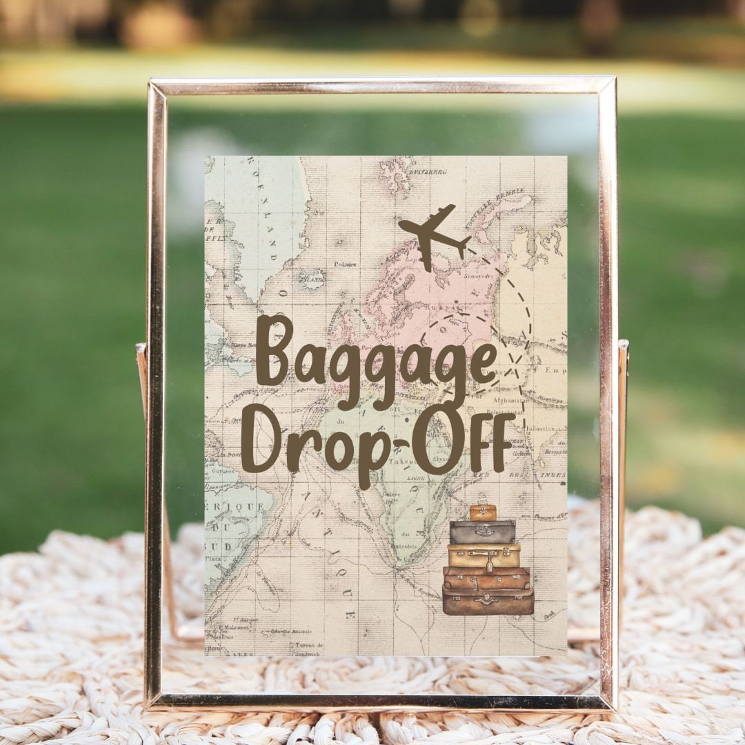 Traveling From Miss to Mrs Printable, Baggage Drop off Printable ...