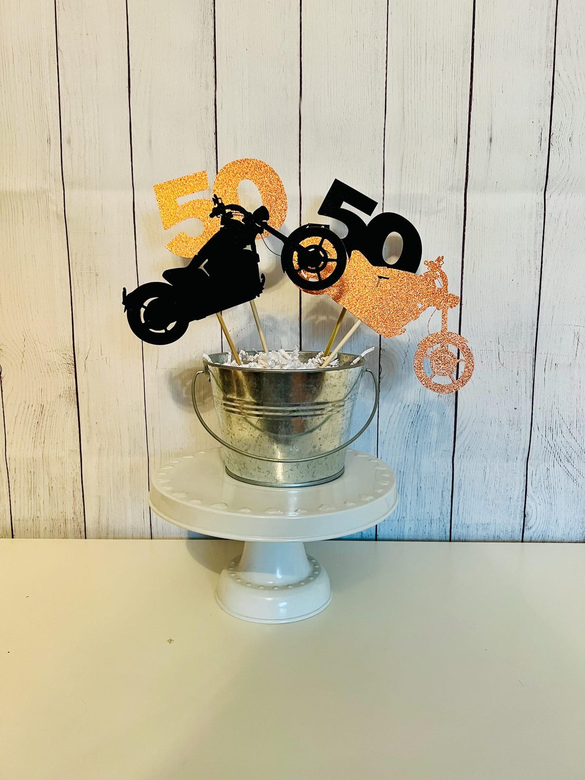 Motorcycle Party Centerpiece, Harley Inspired Decor, Biker Theme - Etsy